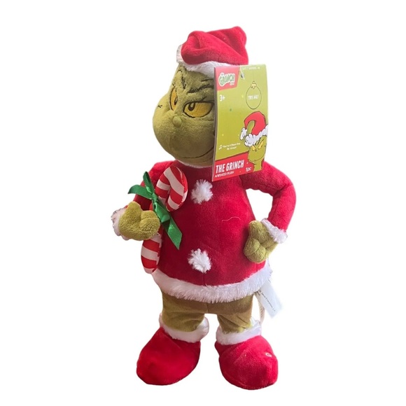 Holiday | Dr Seuss The Grinch 14 Animated Dancing Santa Grinch Plays ...